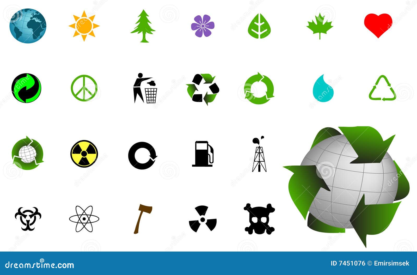 Environmental icons editorial photo. Illustration of power - 7451076