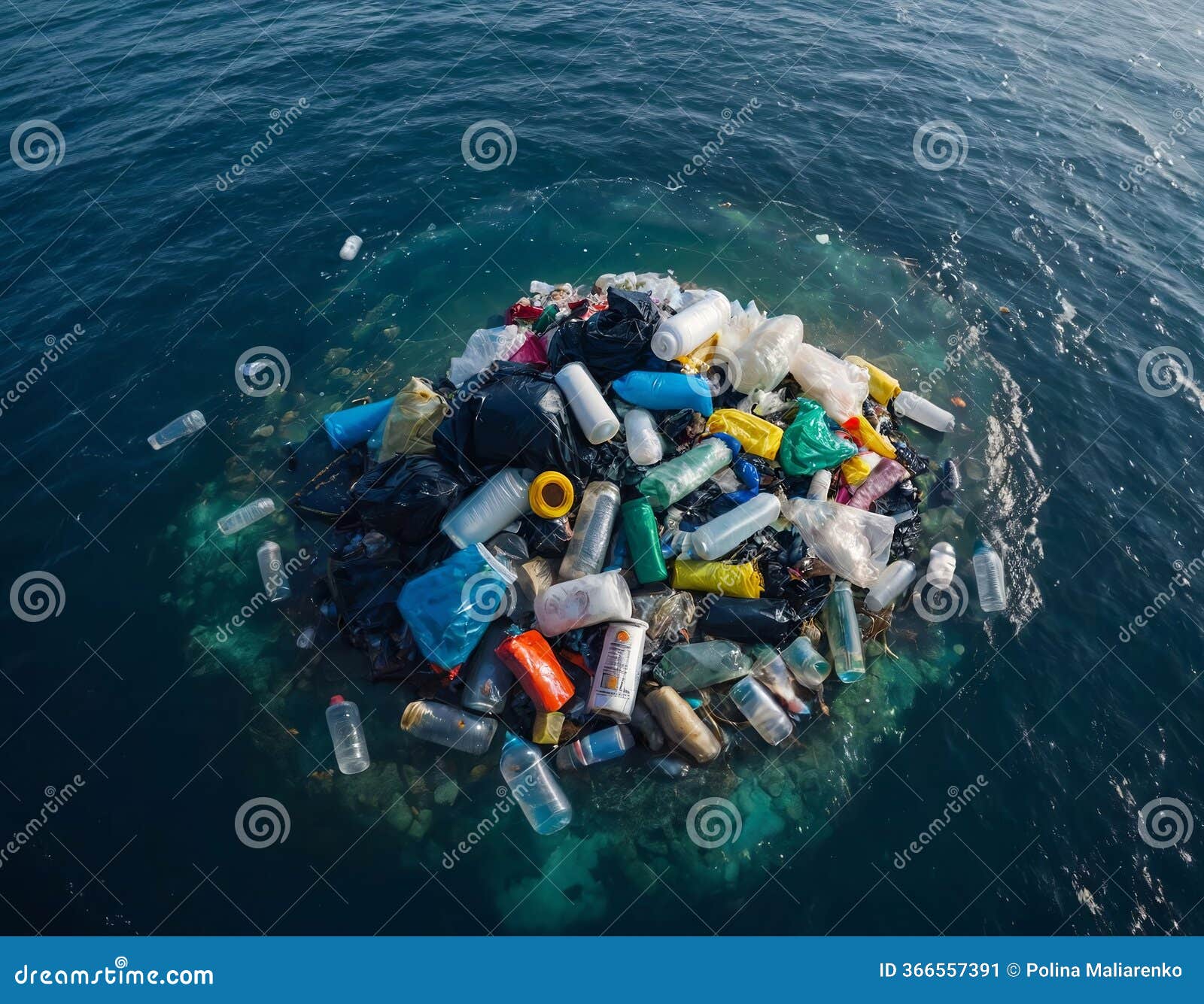 The Great Pacific Garbage Patch: Aerial View Of Massive Areof Plastic ...