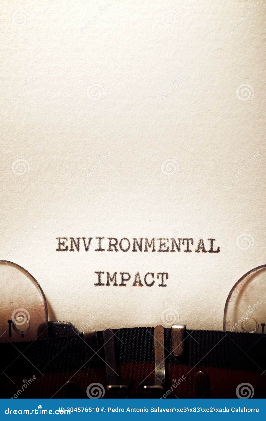 Environmental Impact Phrase Stock Photo - Image of destruction, quote ...