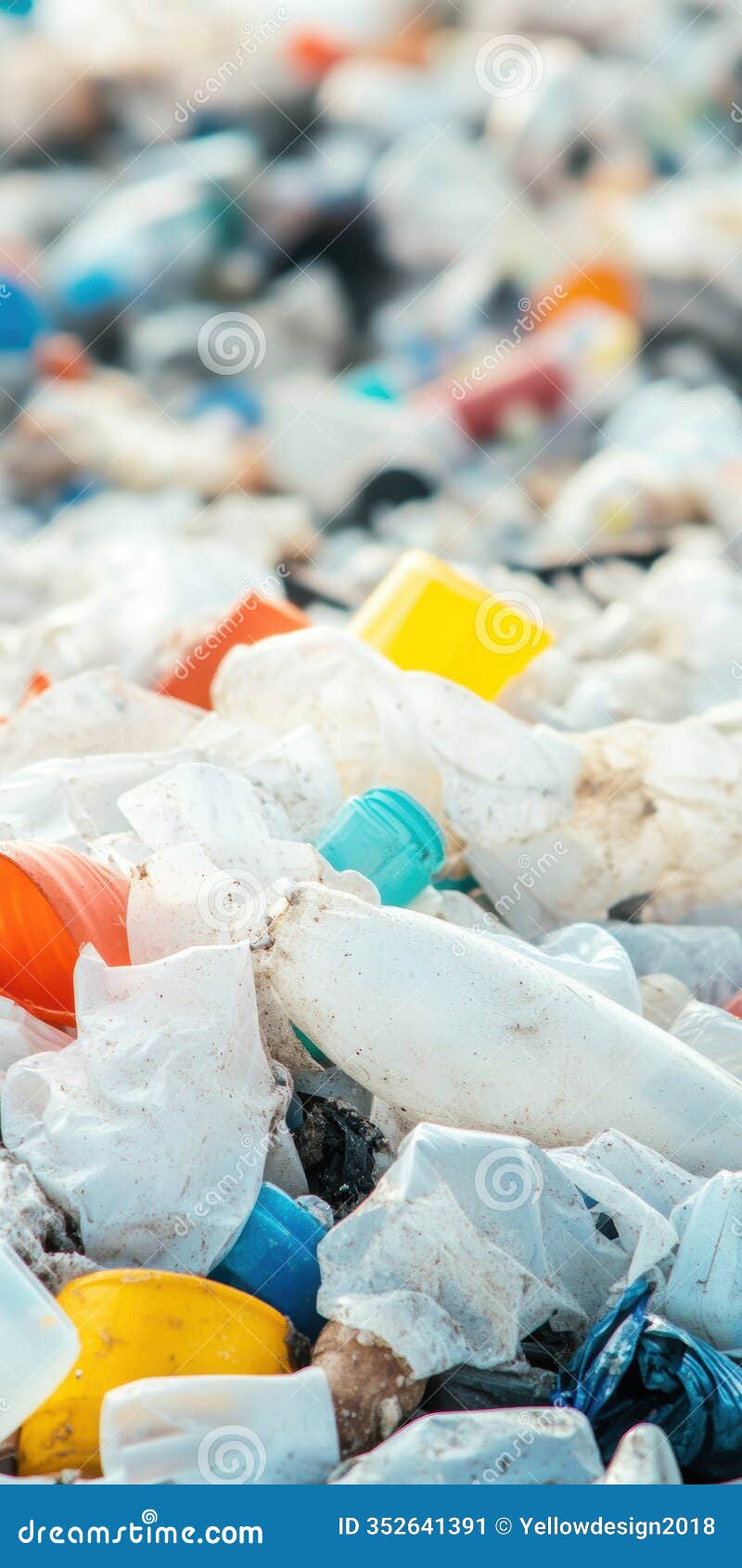 Environmental Impact of Plastic Waste Pollution in Landfills Stock ...