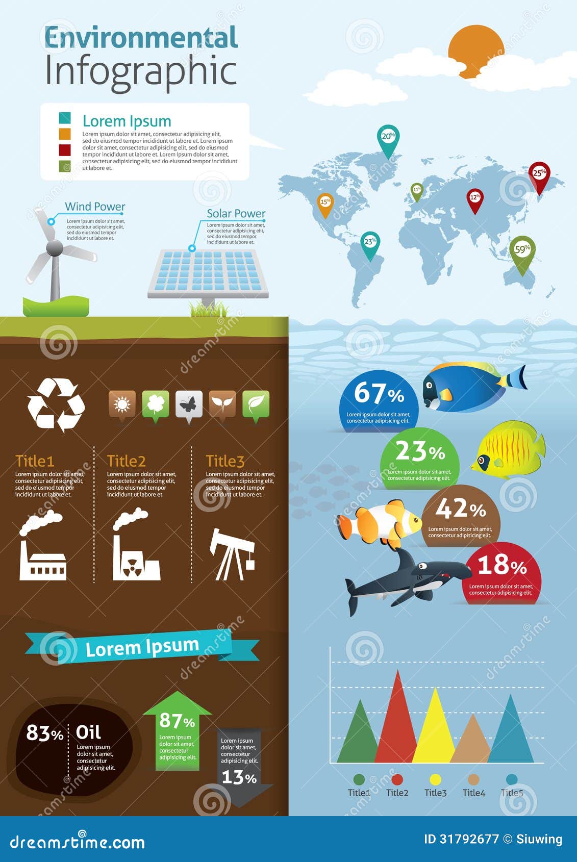 Environmental Infographics stock vector. Illustration of ocean - 31792677