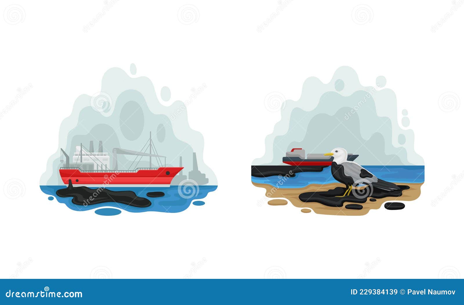 Environmental Issue And Ecological Problem With Water Contamination ...