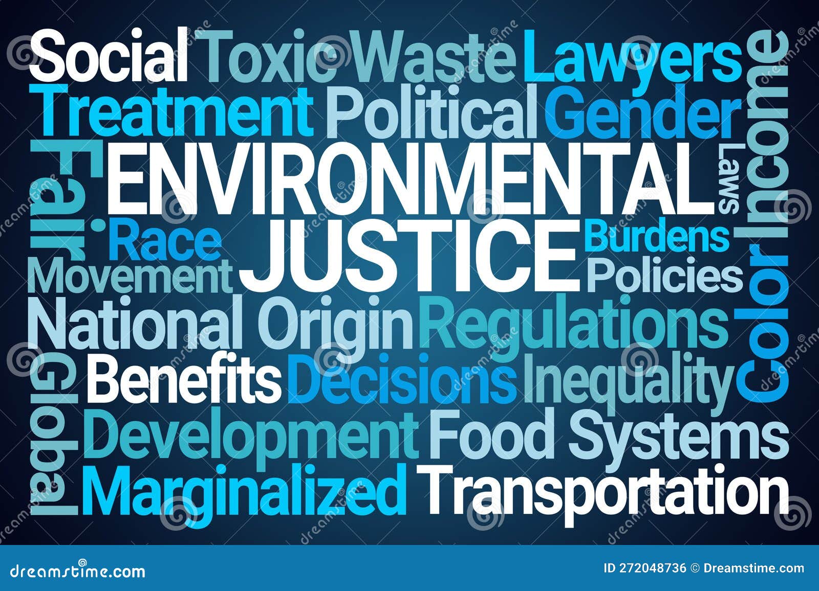 Environmental Justice Word Cloud Stock Illustration - Illustration of ...