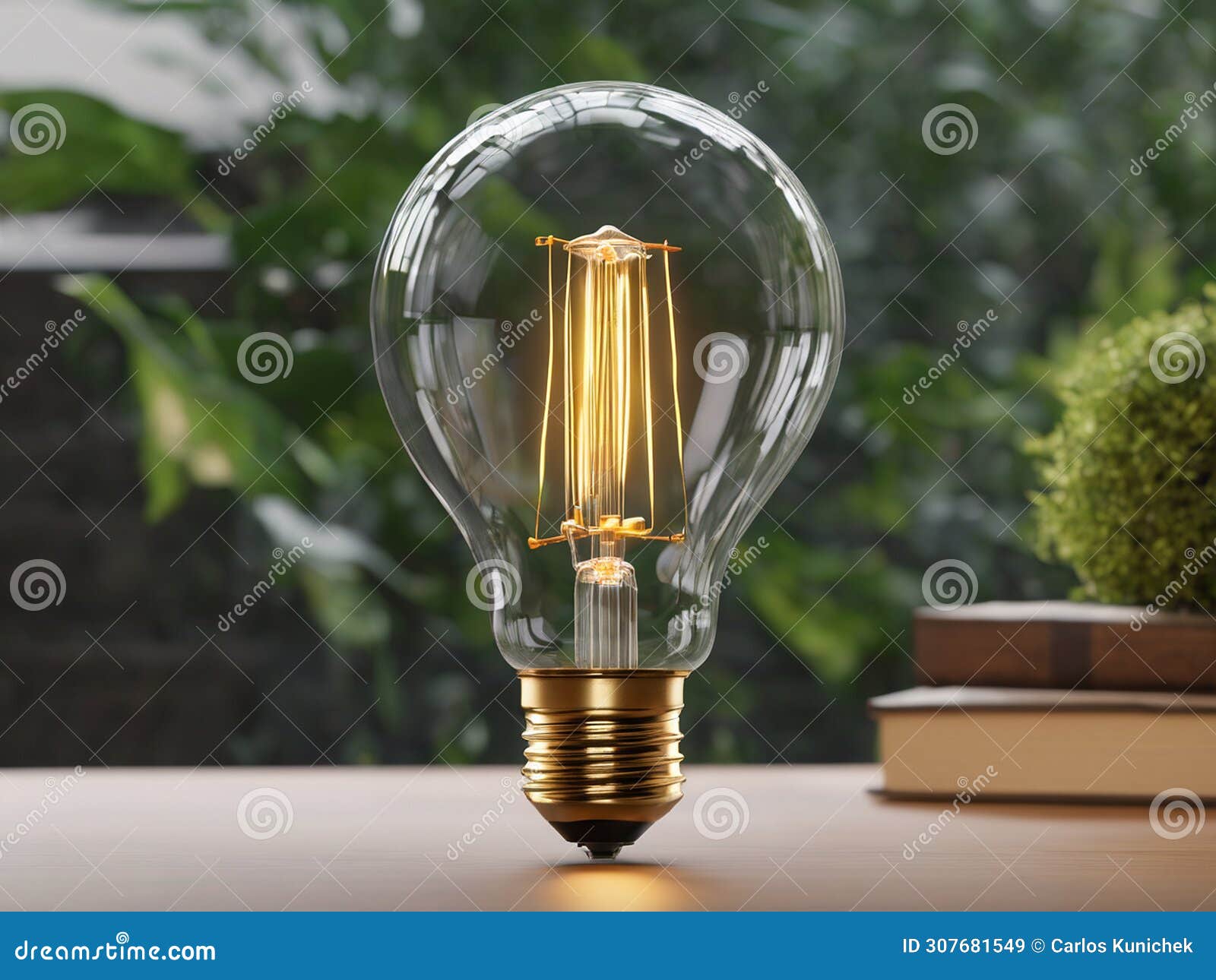 Environmental Light Bulb Icon Vector Clean Technology Symbol ...