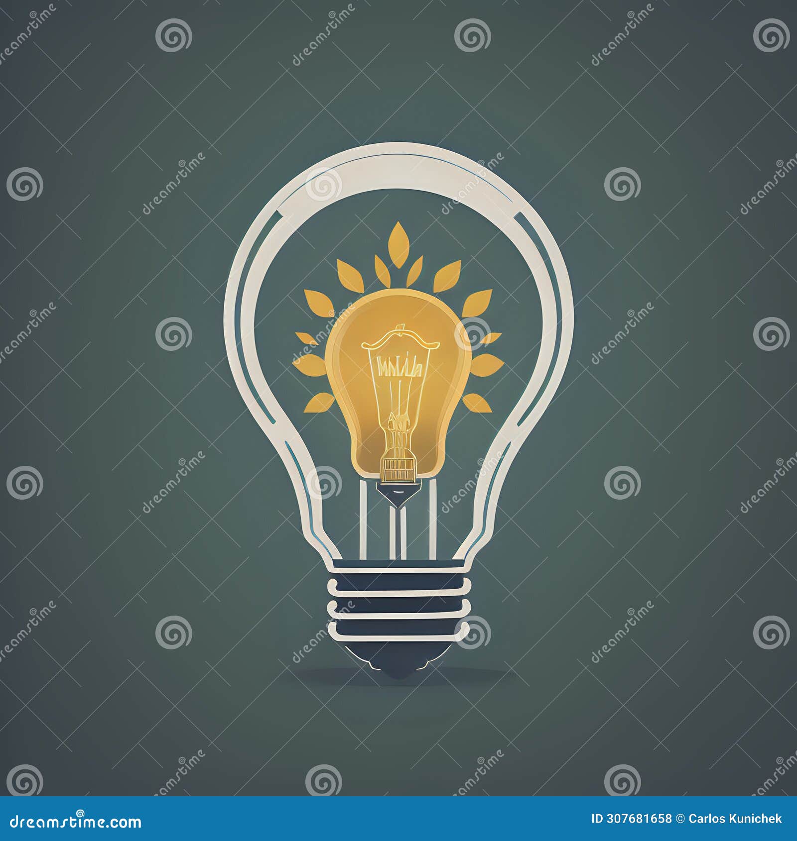 Environmental Light Bulb Icon Vector Clean Technology Symbol ...