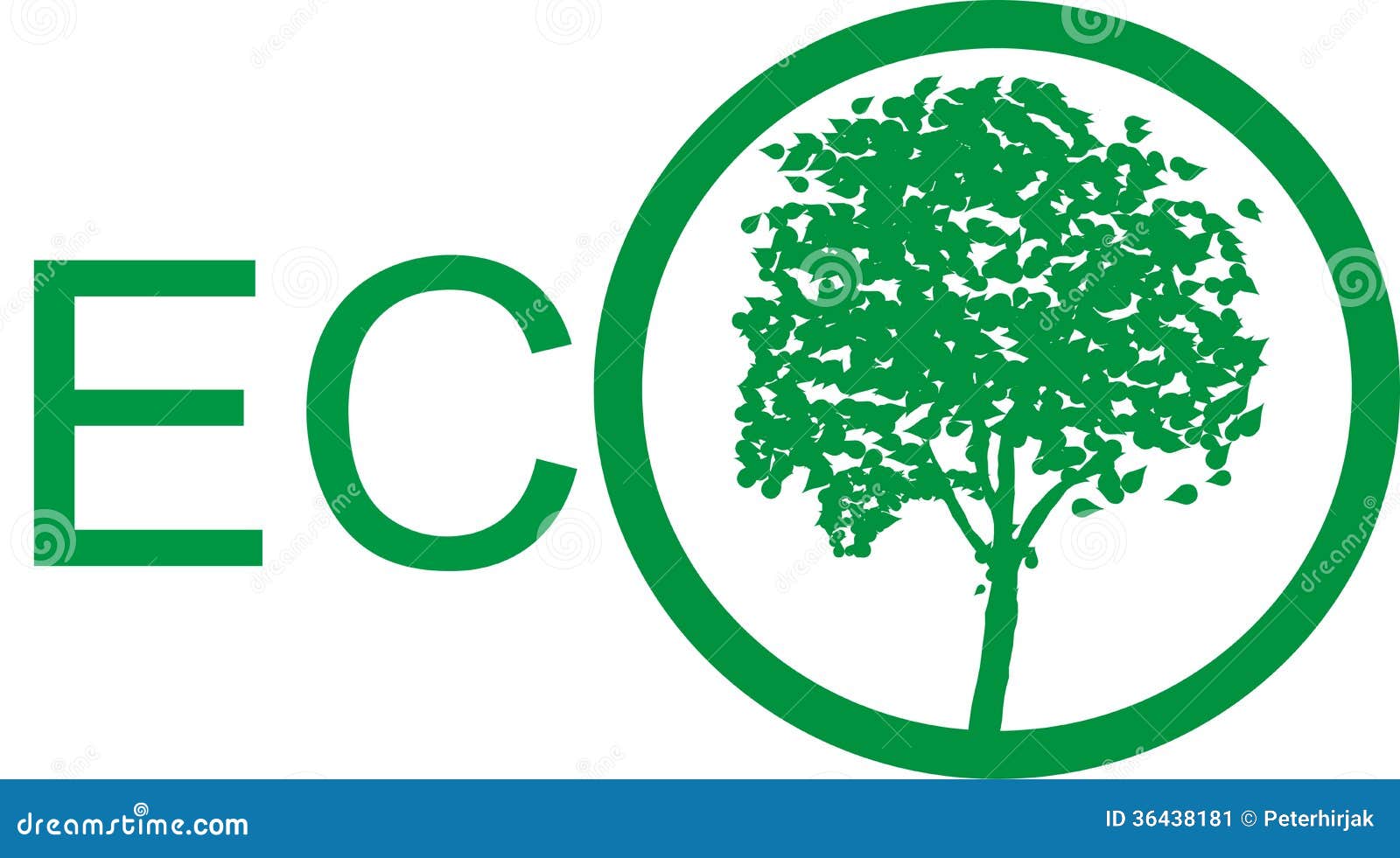 Environmental logo - ECO stock illustration. Illustration of sign ...