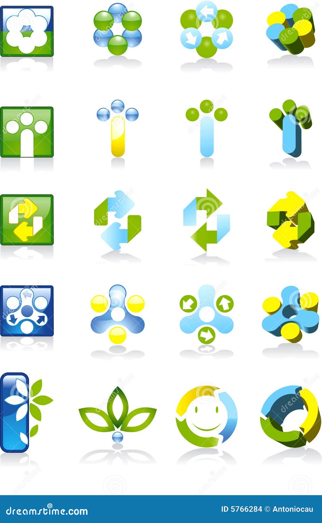 Environmental logos stock vector. Illustration of flower - 5766284