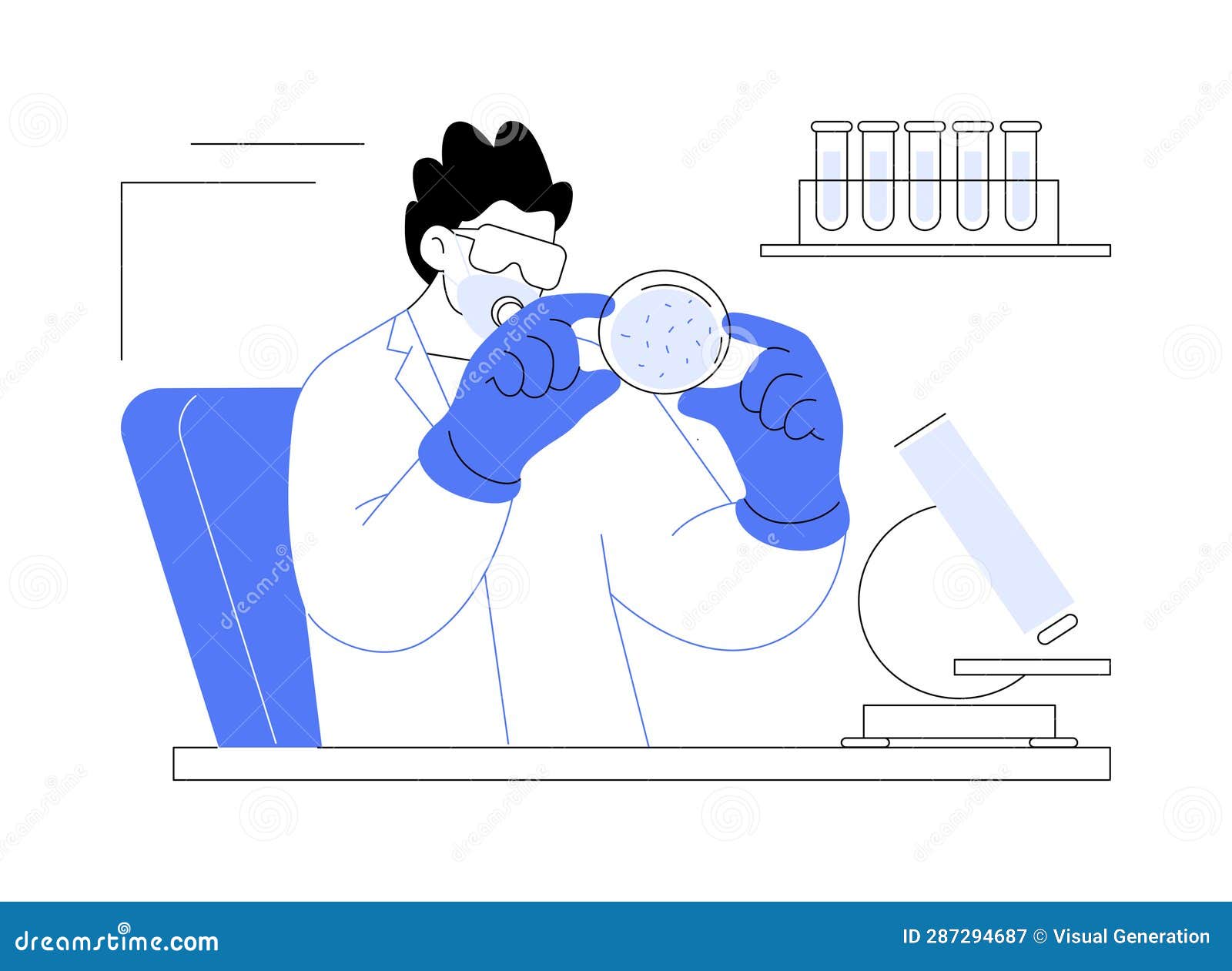 Environmental Microbiology Abstract Concept Vector Illustration. Stock ...