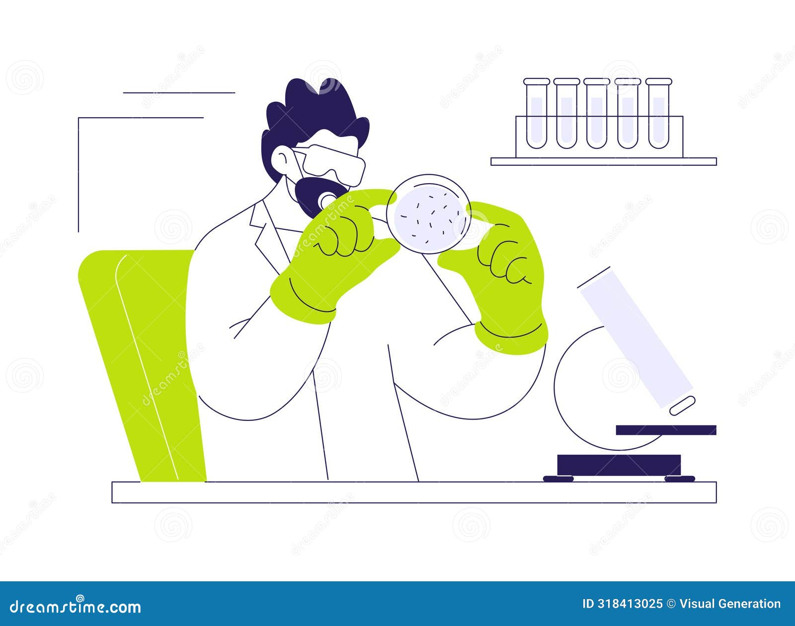 Environmental Microbiology Abstract Concept Vector Illustration. Stock ...