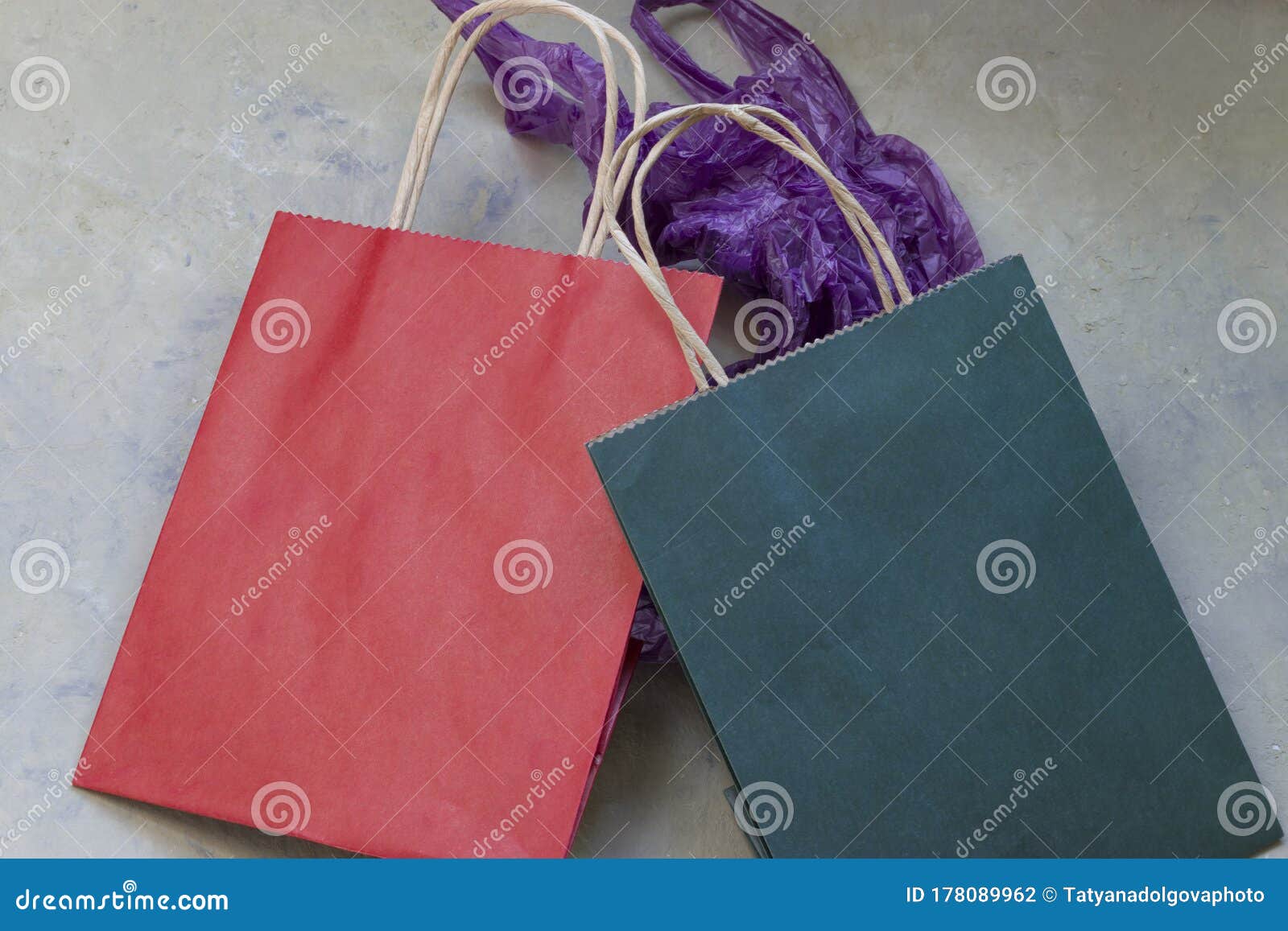 Environmental Packaging of Goods. Replacement of Plastic Bags. World ...