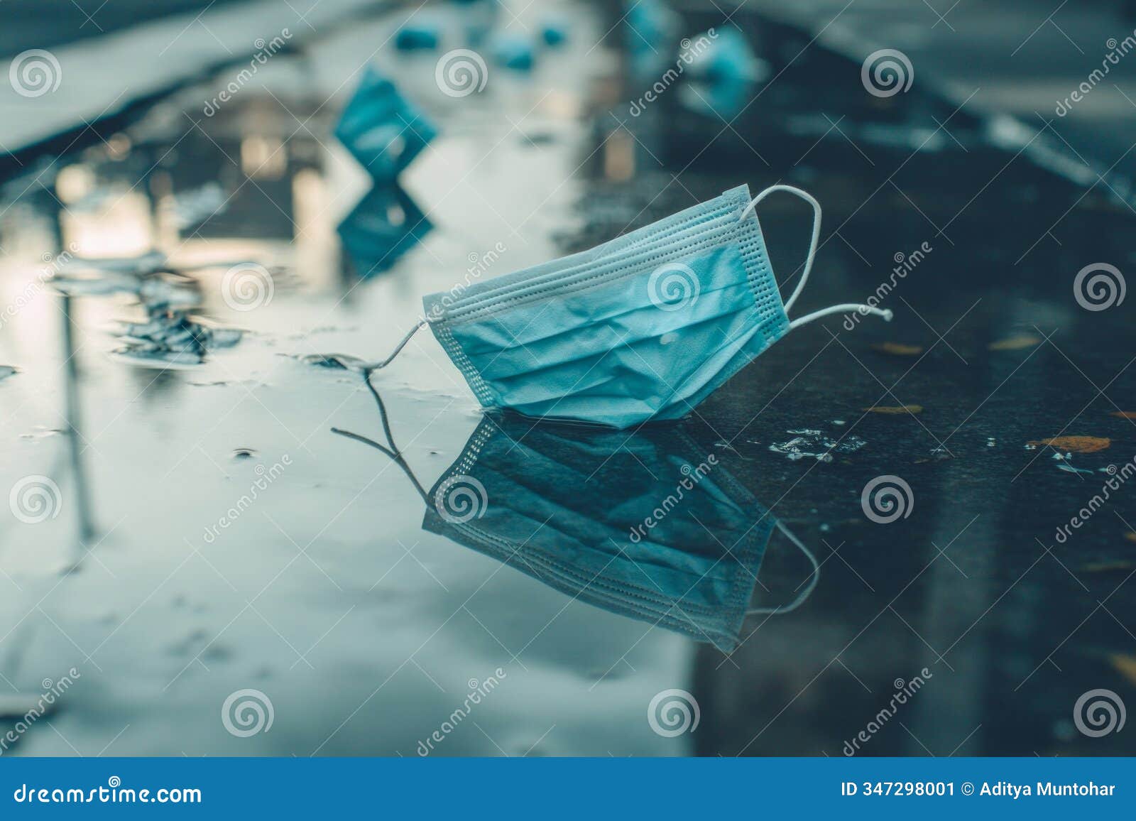 Generative Ai, Environmental Pollution, Air Pollution Masks Littered ...