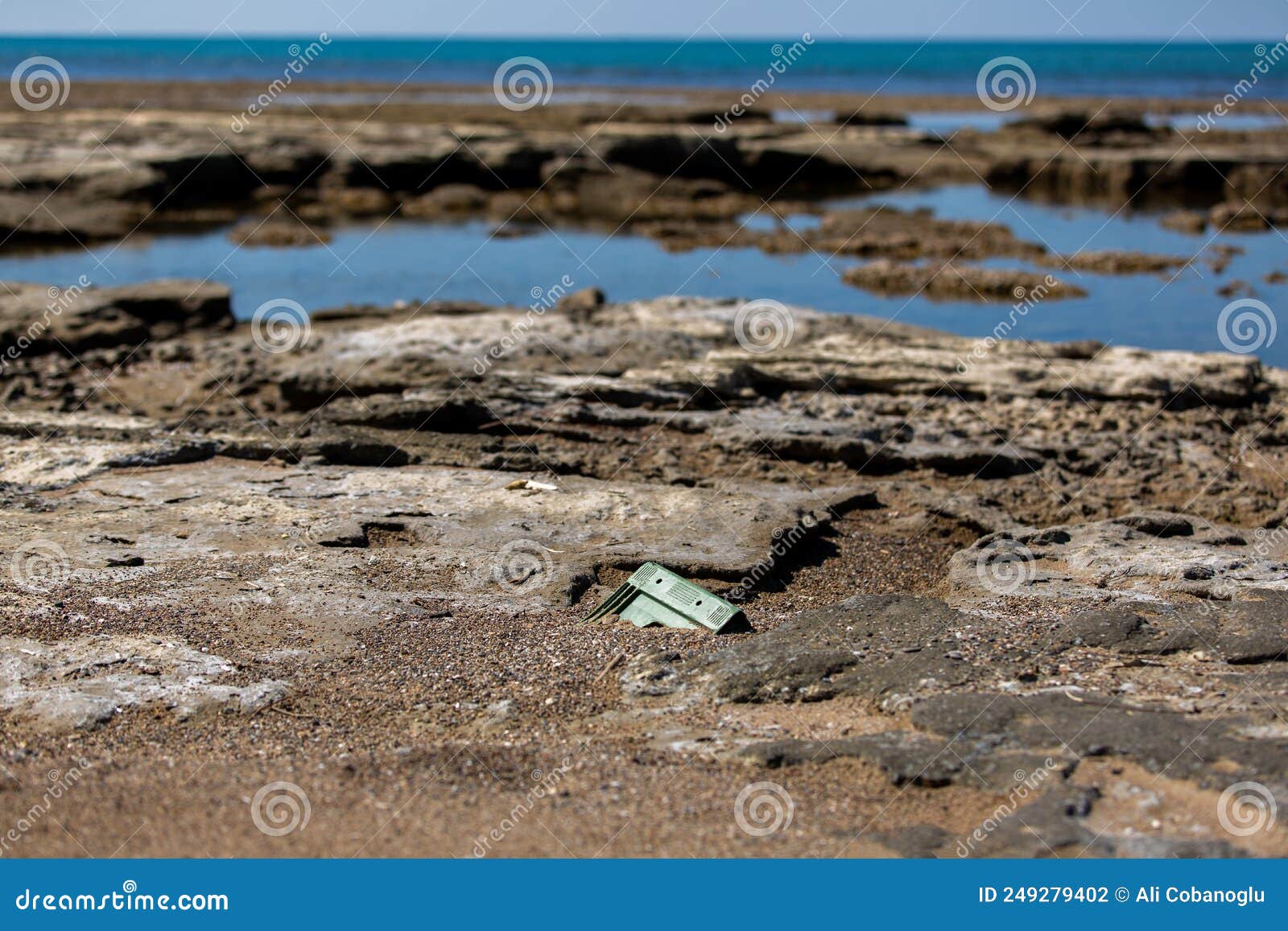 Environmental Pollution on Beaches. Plastic Pollution Stock Photo ...