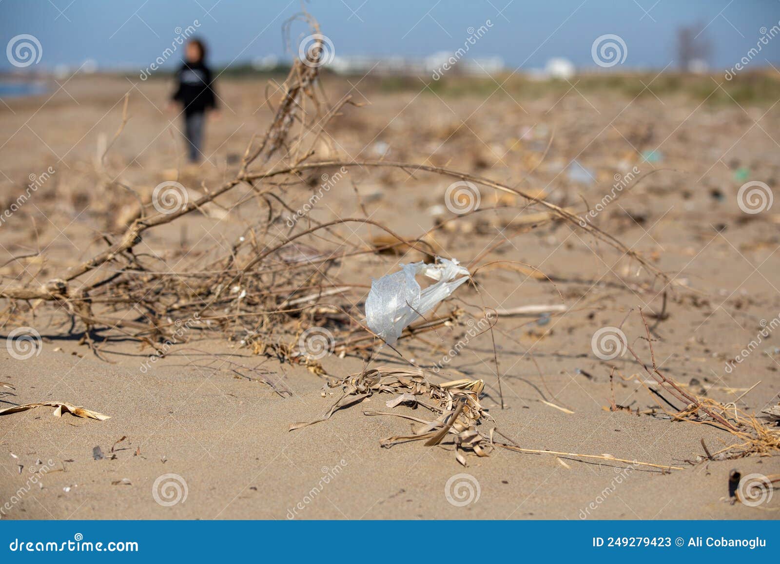 Environmental Pollution on Beaches. Plastic Pollution Stock Image ...