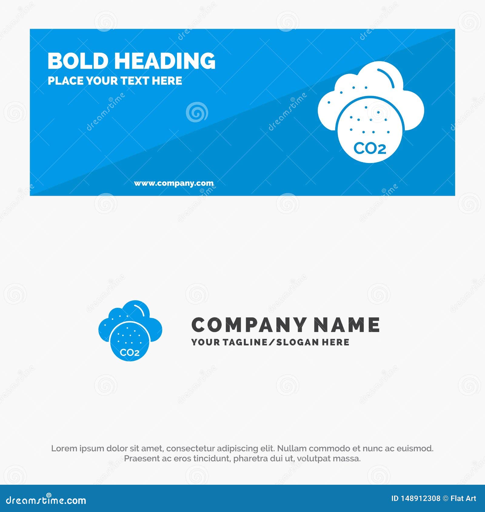 Environmental, Pollution, Co3, Industry SOlid Icon Website Banner and ...