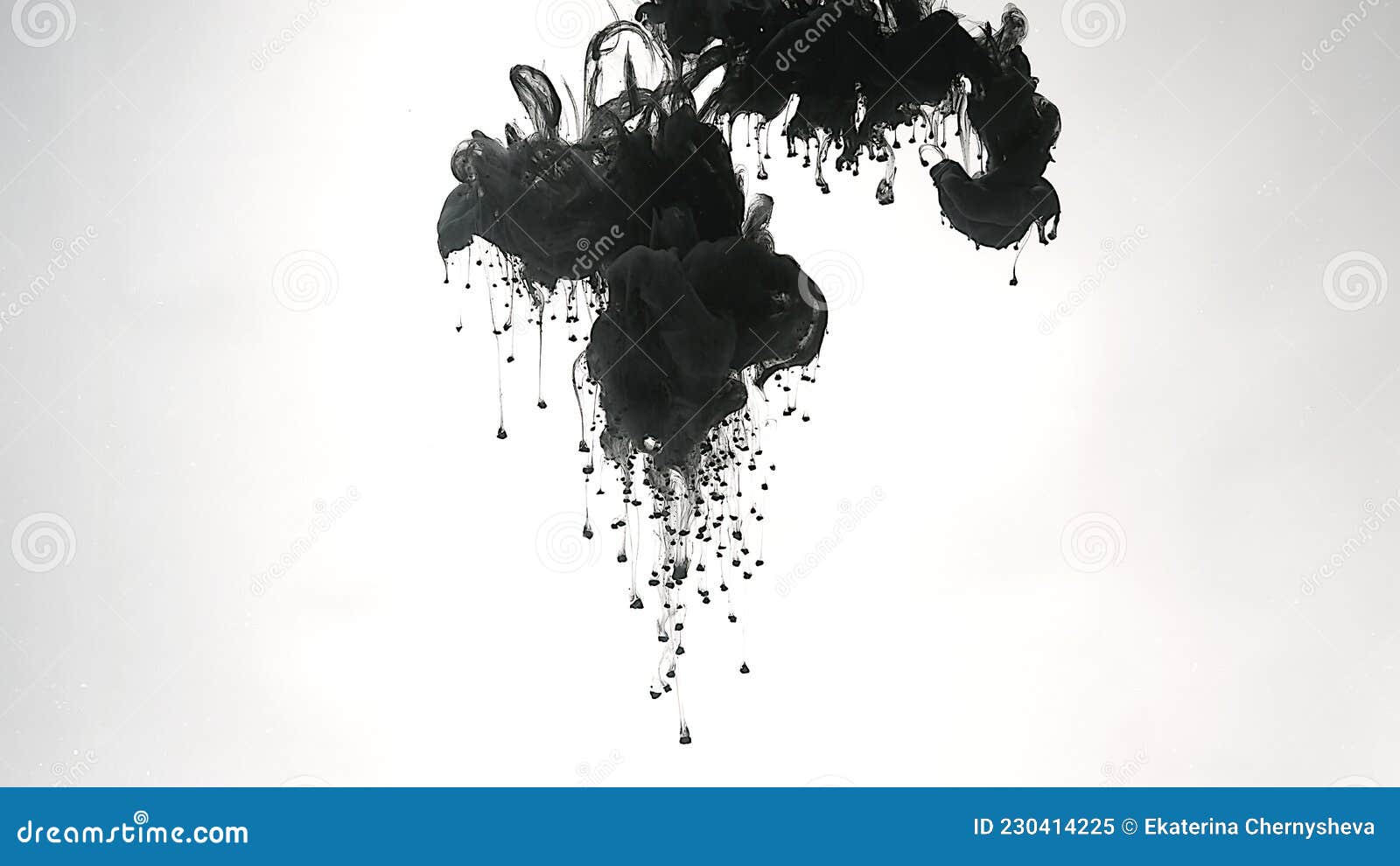 Environmental Pollution Concept. Desktop Wallpaper. Black Cloud of Ink ...
