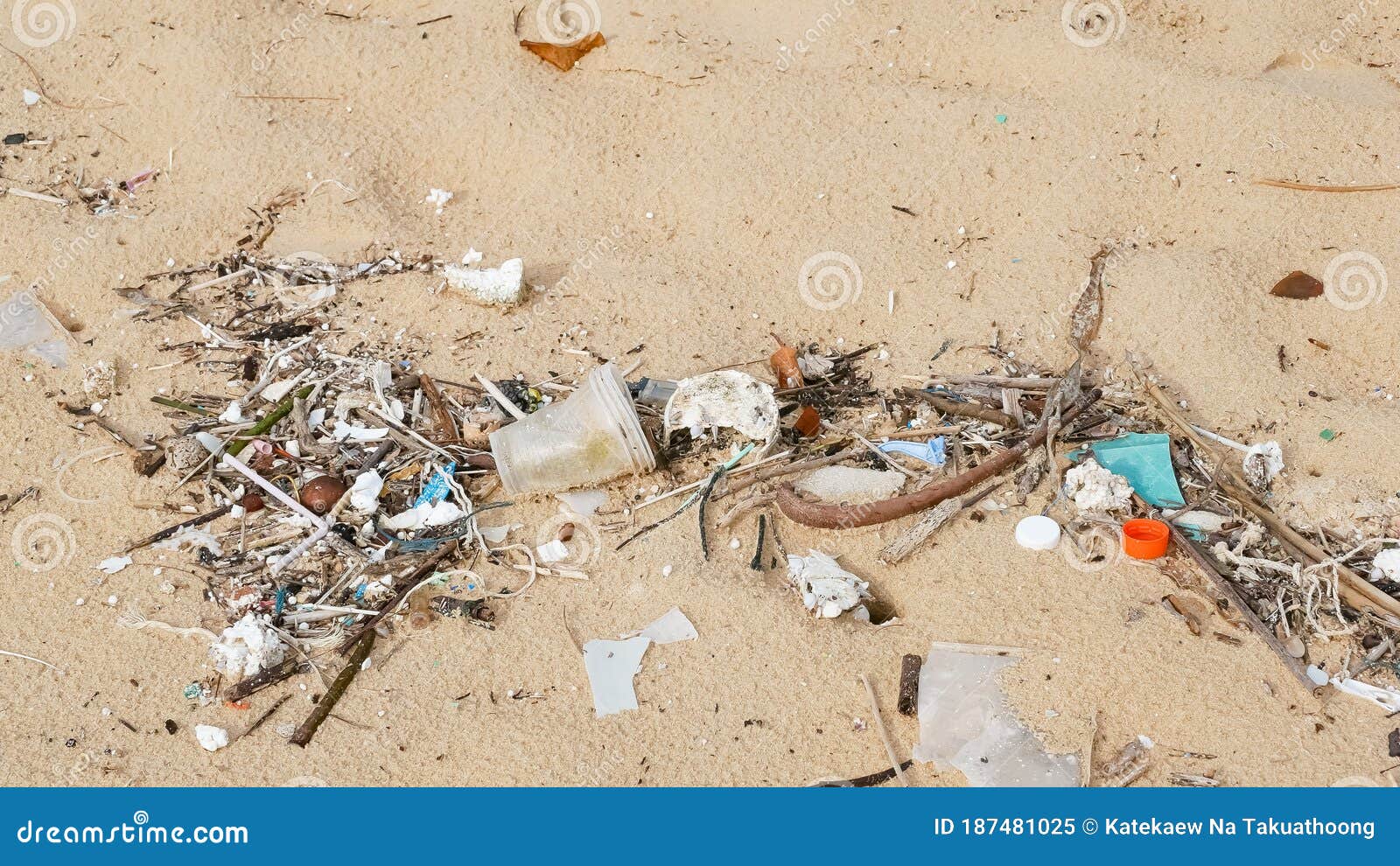 Garbage on sand beach stock image. Image of stack, resource - 187481025
