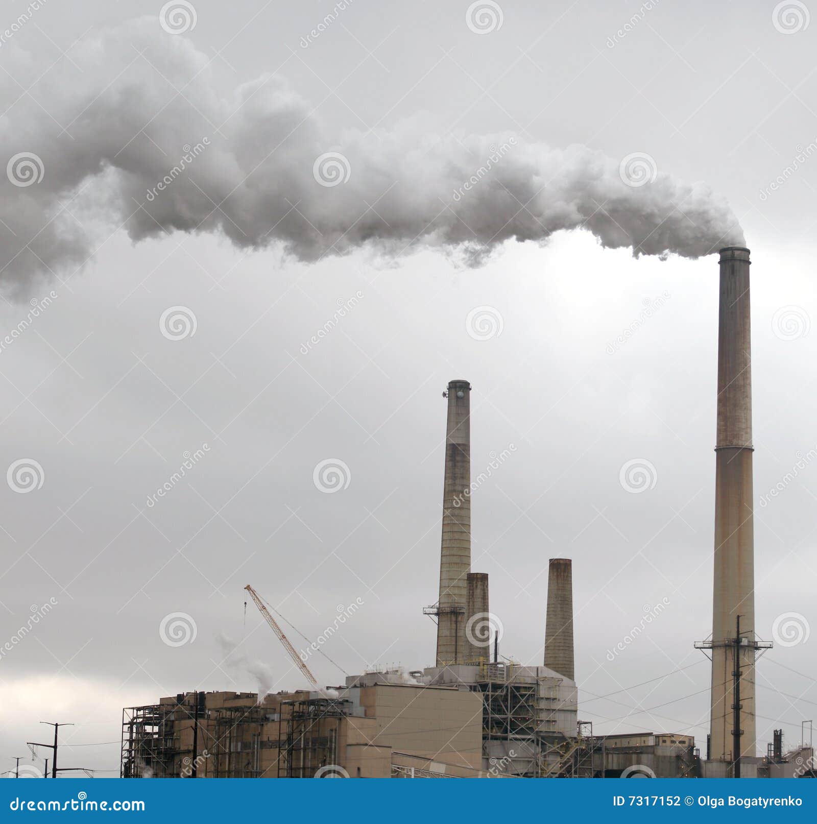 Environmental Pollution - Factory Chimney Stock Photo - Image of ...