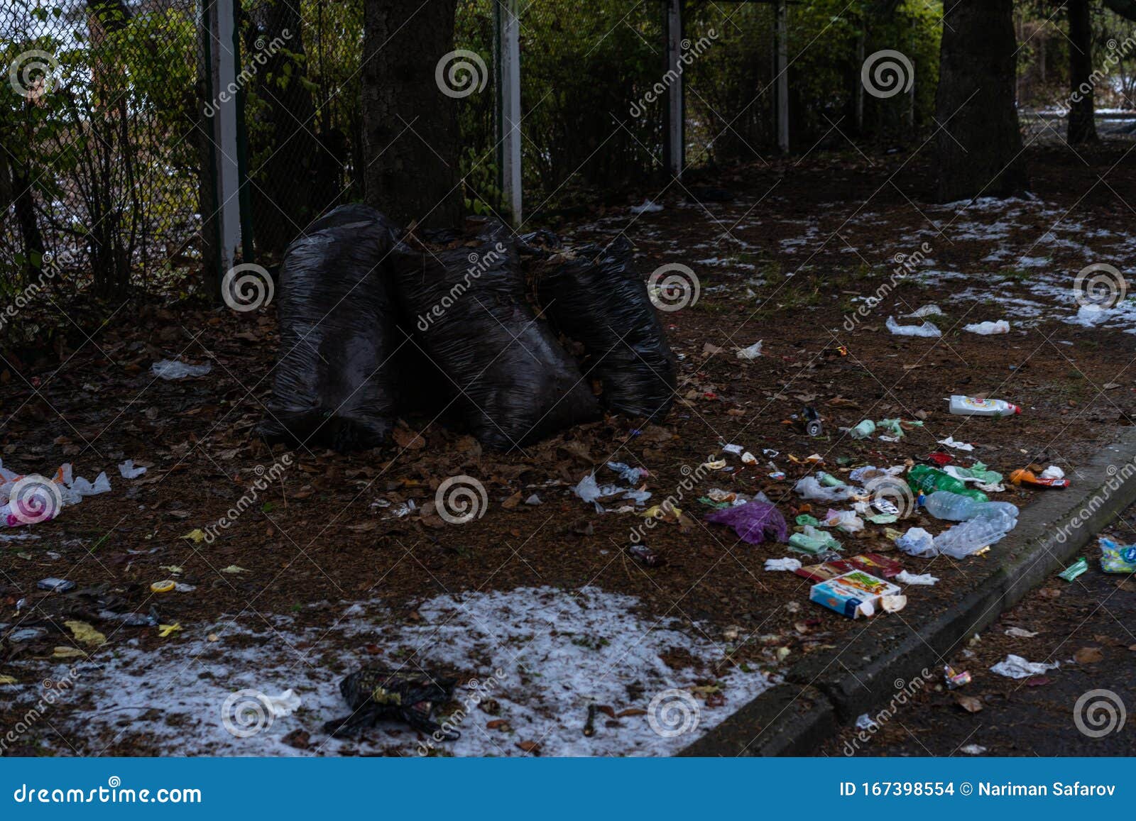 Environmental Pollution by Garbage and Waste Stock Photo - Image of ...