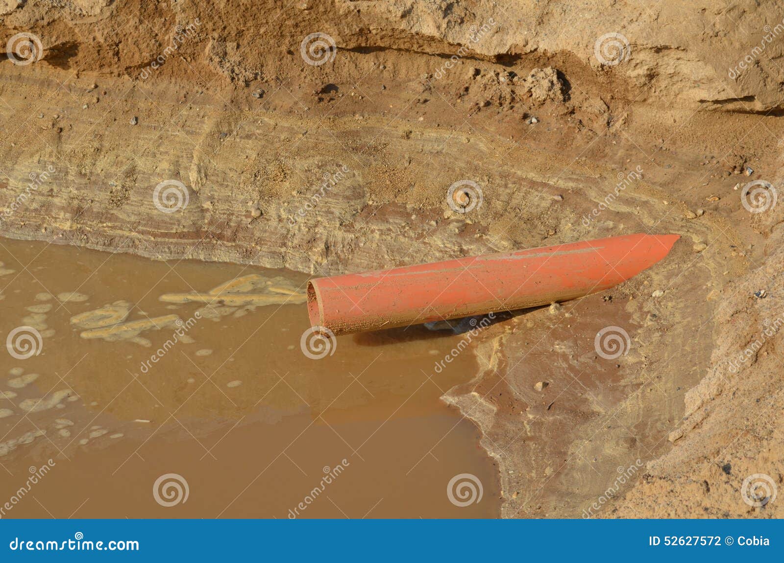Environmental Pollution: Wastewater Outlet Stock Photo - Image of drain ...