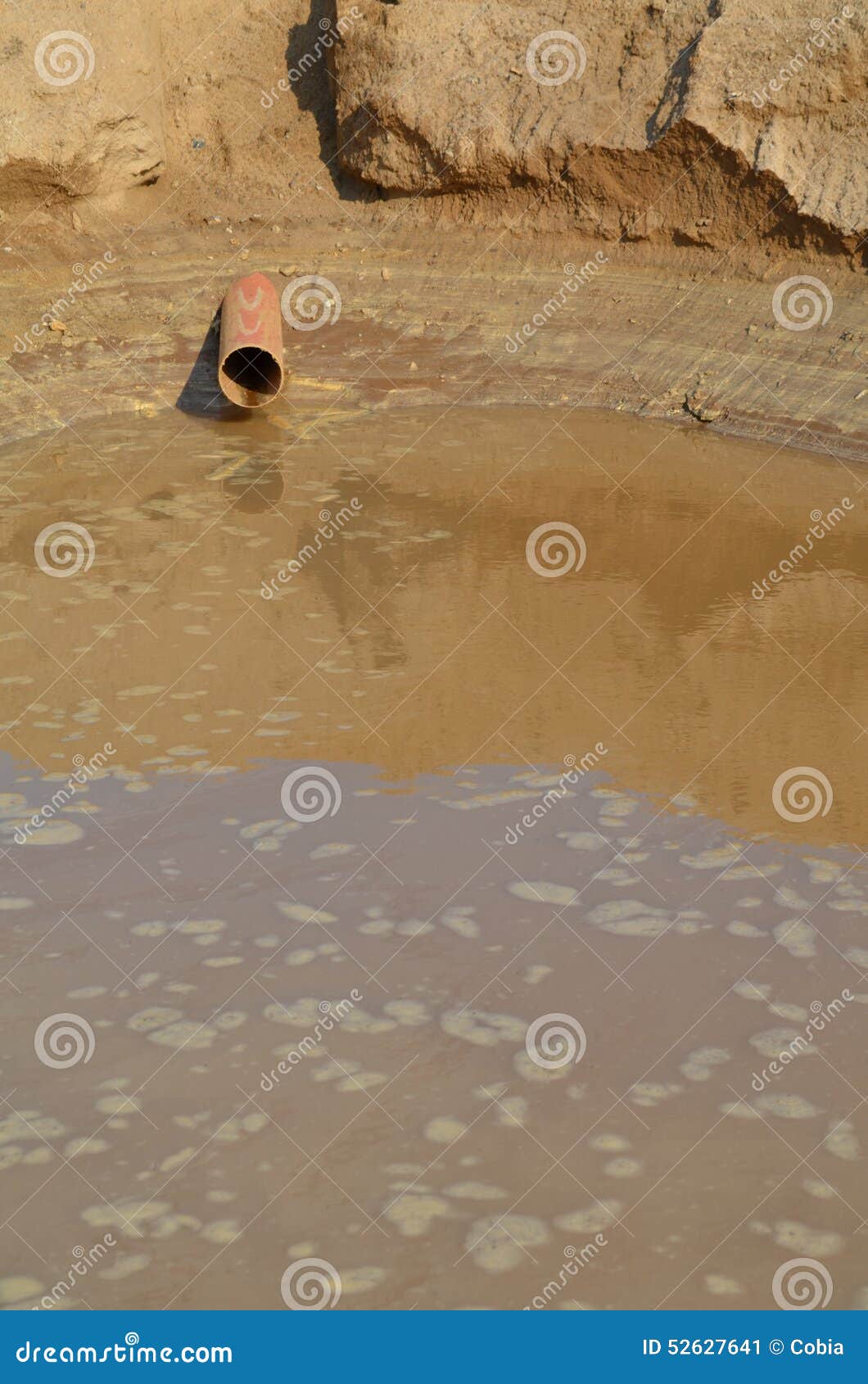 Environmental Pollution: Wastewater Outlet Stock Image - Image of ...