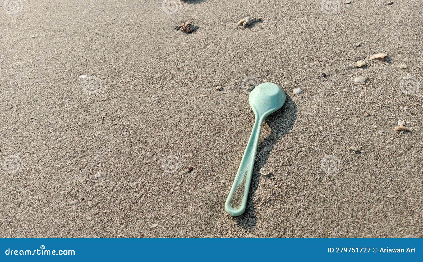 Environmental Pollution and Water Microplastic. Microplastic with Spoon ...