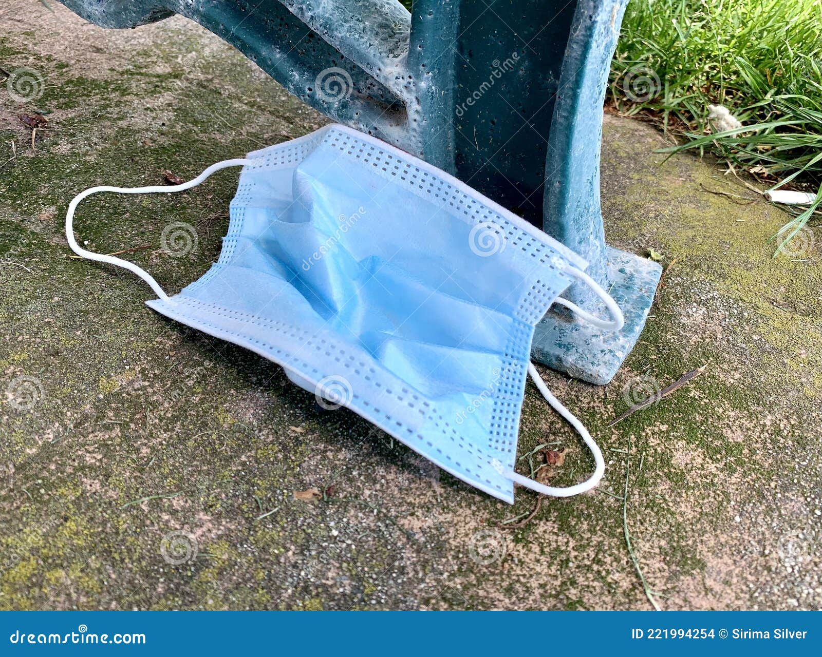 Environmental Problem from Used Face Mask Disposal Stock Photo - Image ...