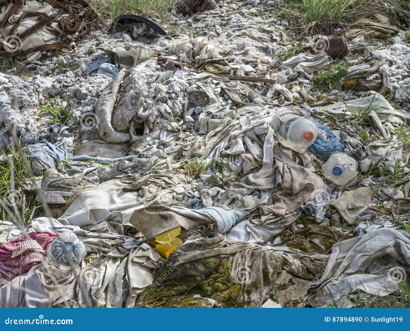 Environmental Problem. Wastes Which Contaminate Soils Stock Photo ...