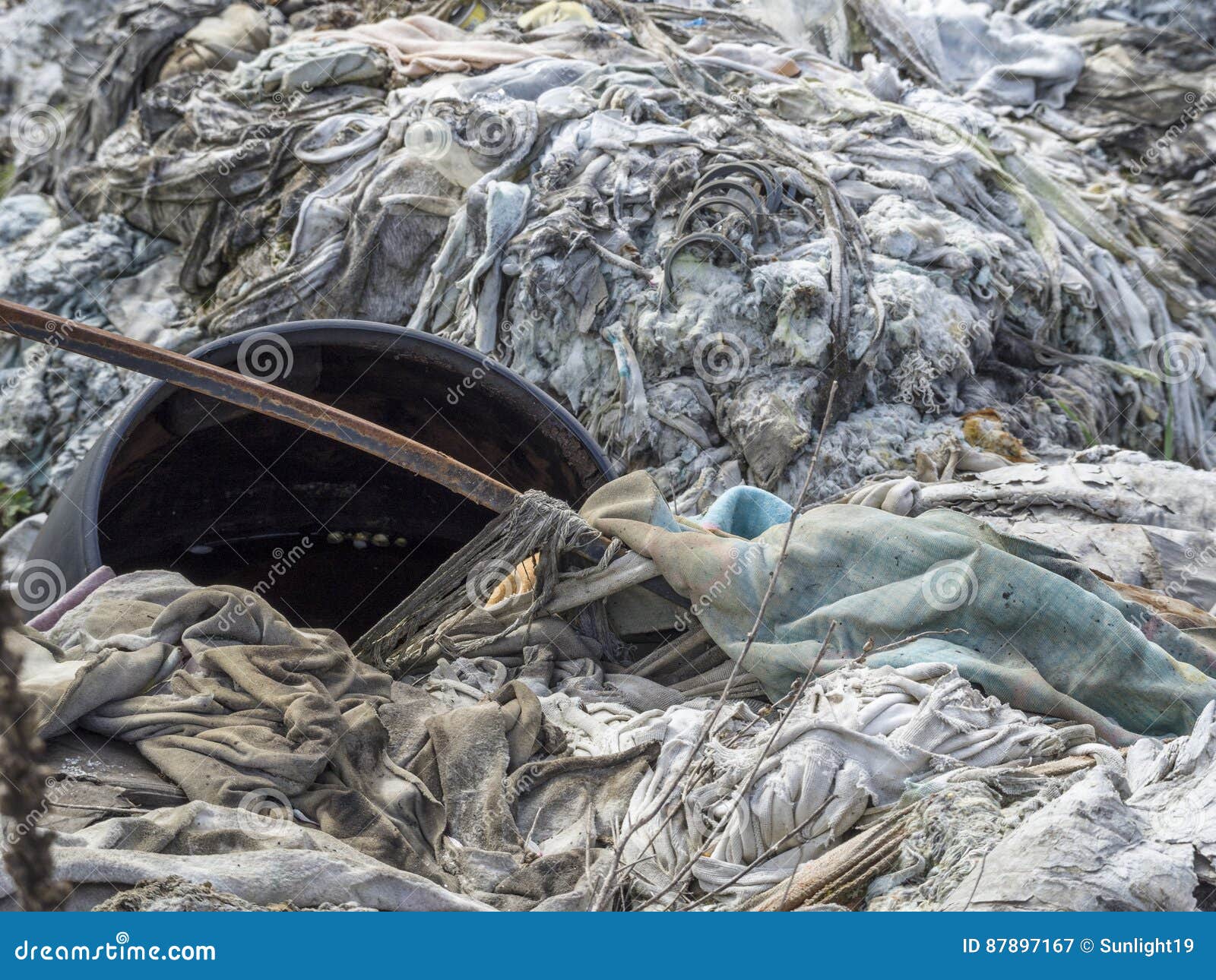 Environmental Problem. Wastes Which Contaminate Soils Stock Image ...