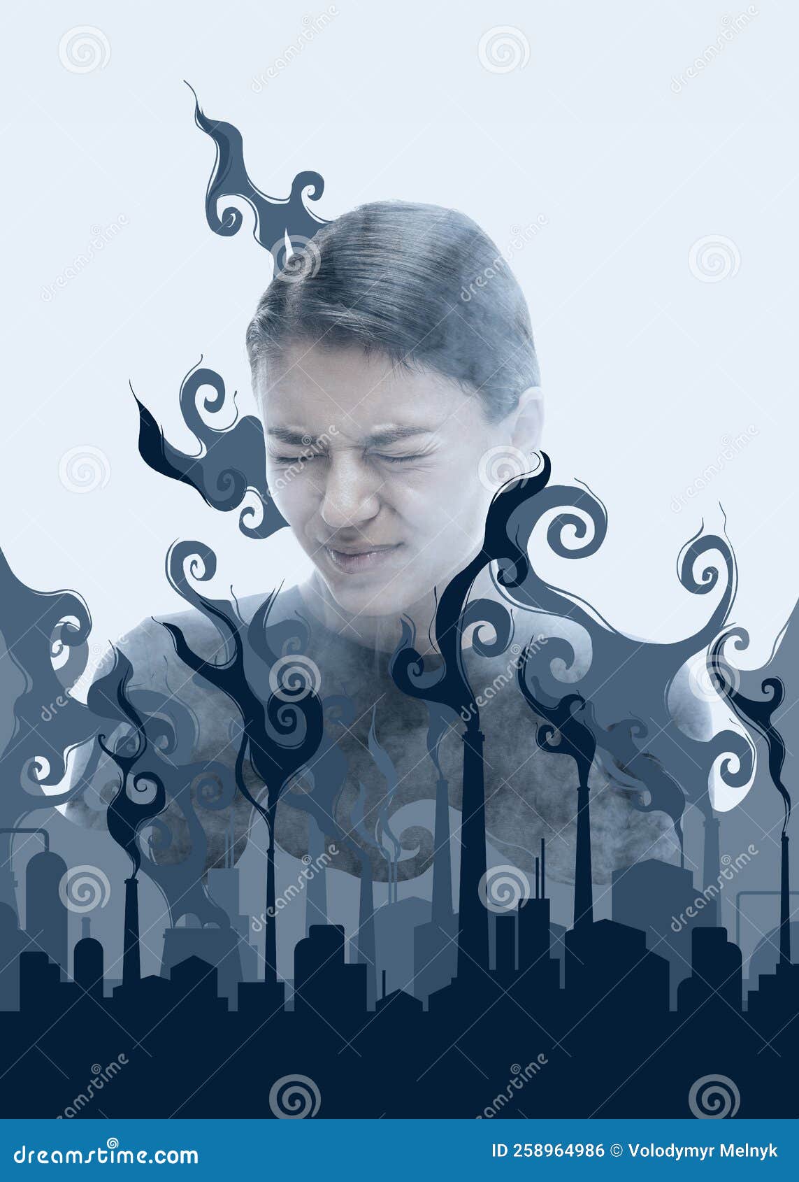 Environmental Problems, Air Pollution. Human and Eco. Contemporary Art ...