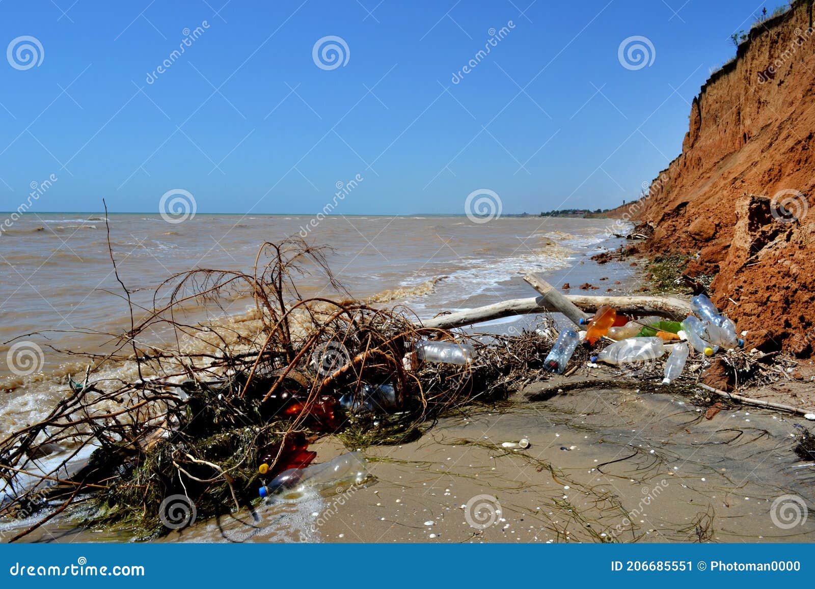 Environmental Problems in the Sea and Ocean Stock Image - Image of ...