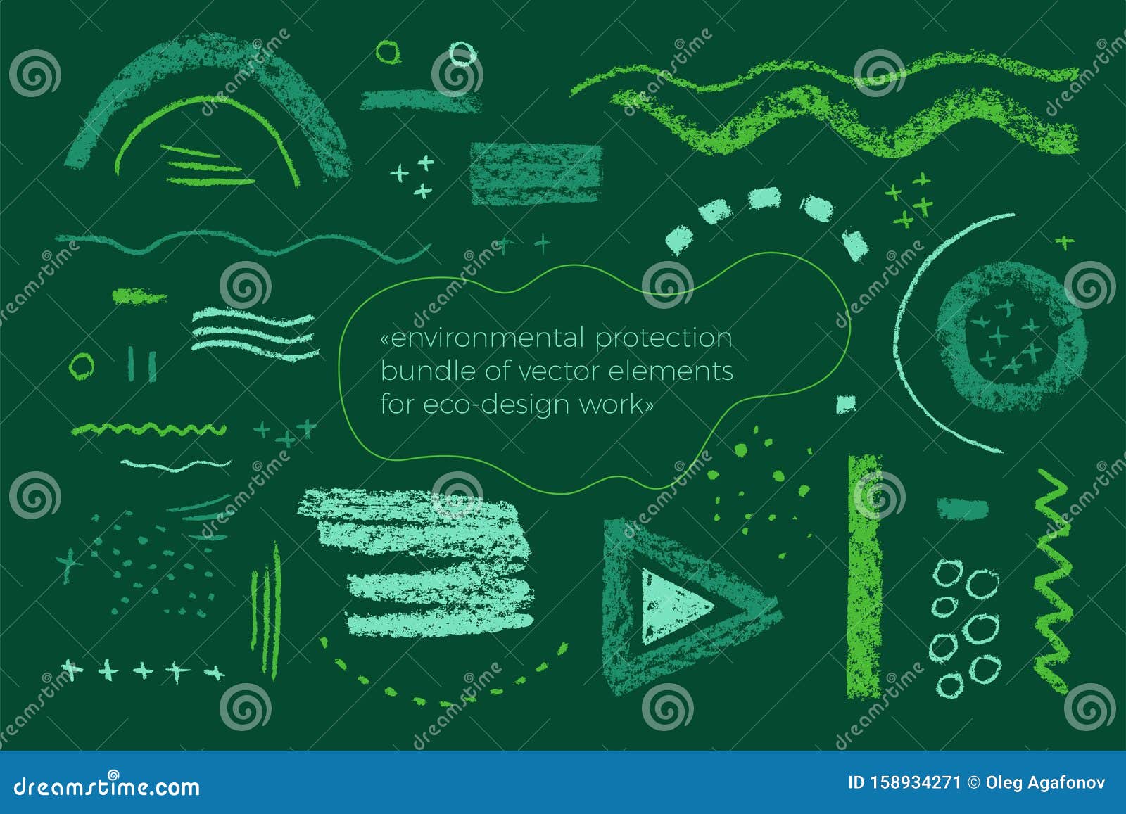 Environmental Protection Bundle of Vector Elements for Eco-design Work ...