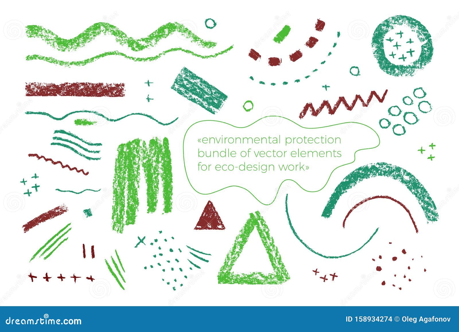 Environmental Protection Bundle of Vector Elements for Eco-design Work ...
