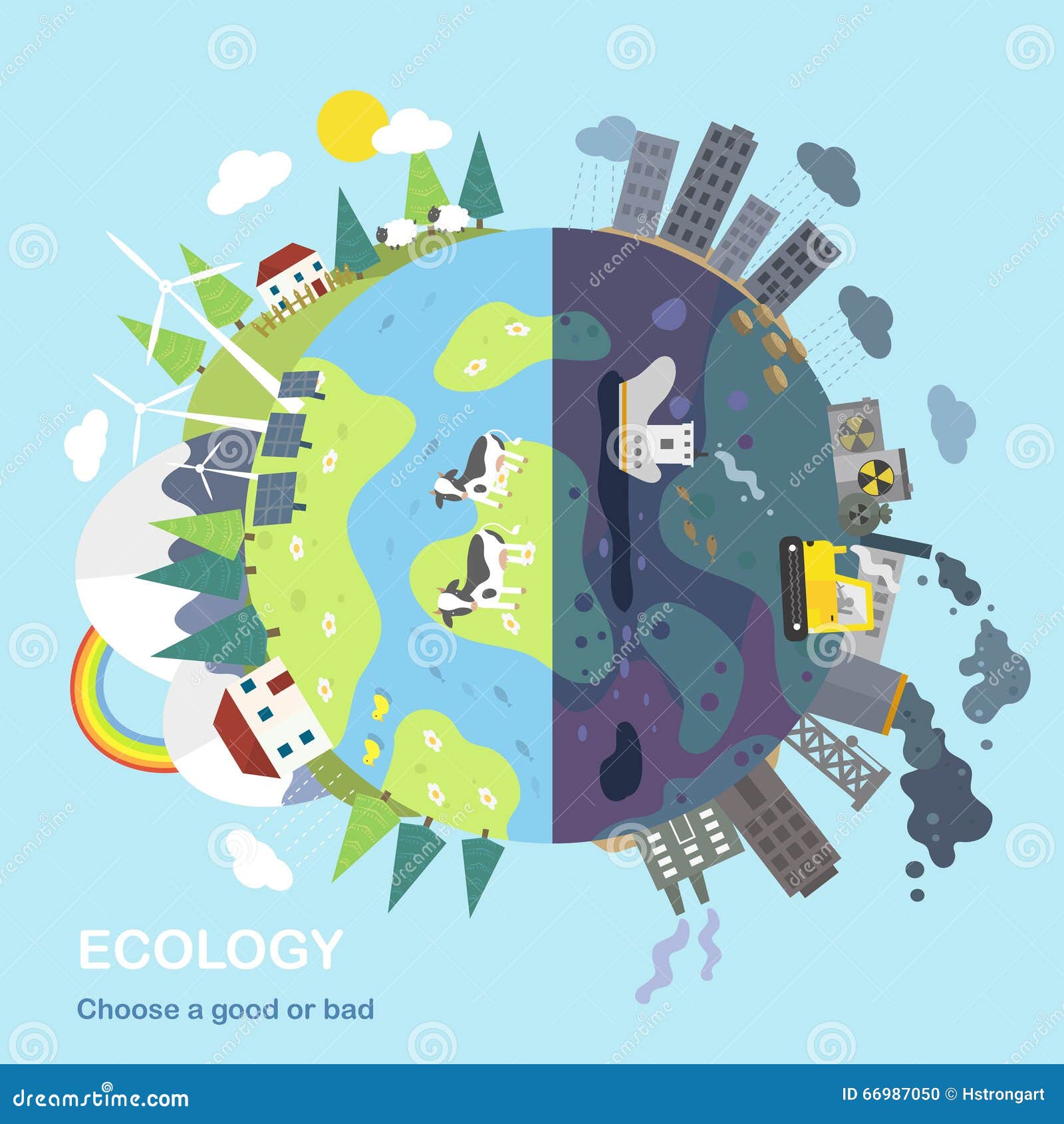 Environmental Protection Concept Stock Illustration - Illustration of ...