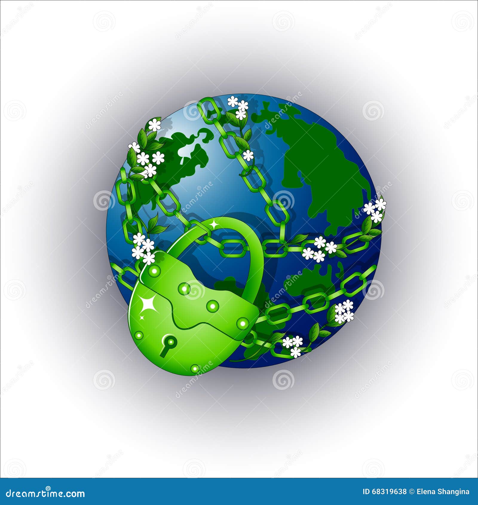 Environmental Protection on the Earth. Stock Vector - Illustration of ...