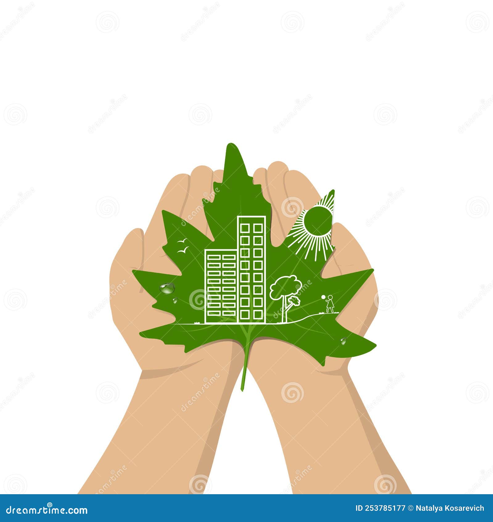 Environmental Protection, Ecology Concept Illustration in Flat Style ...