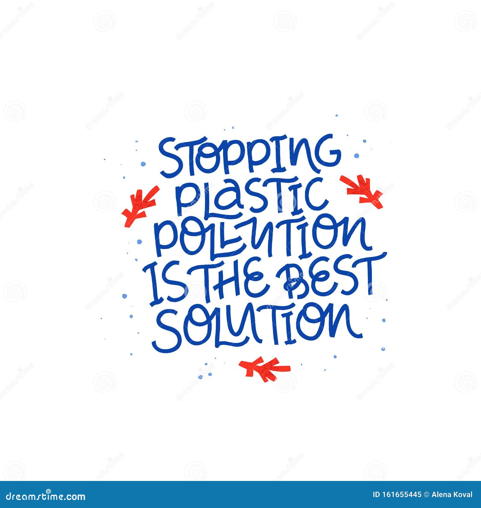 Environmental Protection Hand Drawn Vector Black Lettering with Red ...