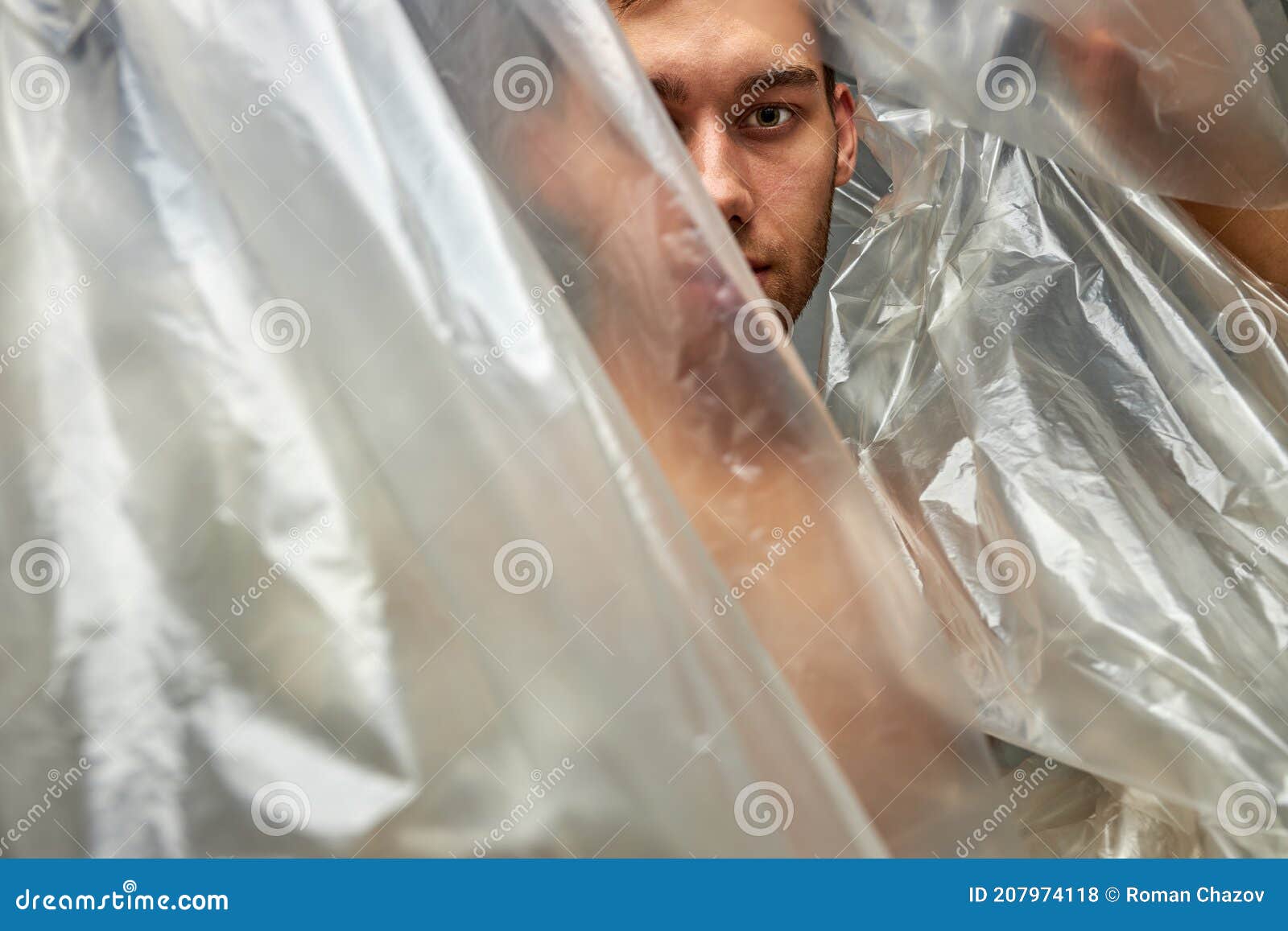 Environmental Protection, People and Recyclable Plastic Concept, Man ...