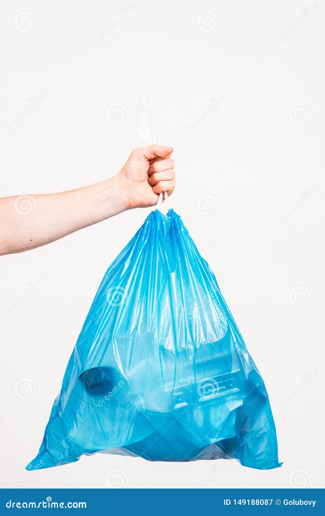 Environmental Protection Plastic Bag Garbage Stock Image - Image of ...