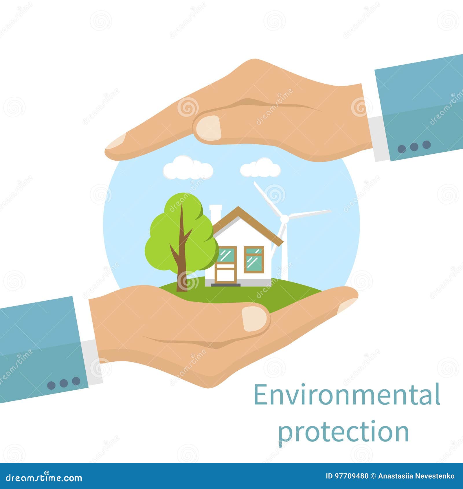 Environmental Protection Vector Stock Vector - Illustration of organic ...