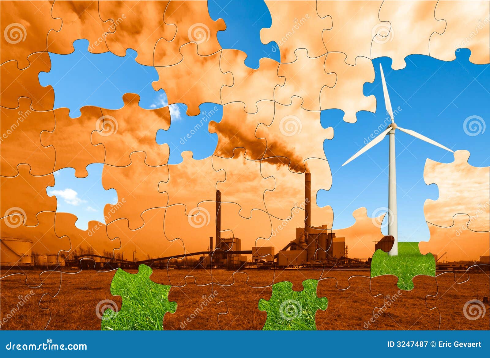 Environmental puzzle stock image. Image of generate, industry - 3247487