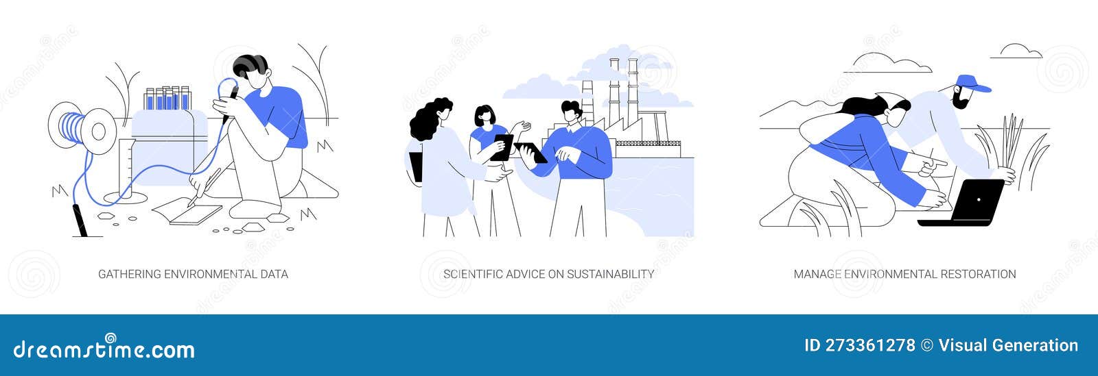 Environmental Science Abstract Concept Vector Illustrations. Stock ...