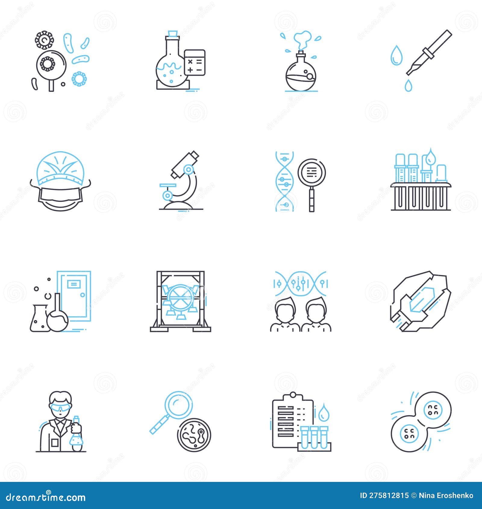 Environmental Science Linear Icons Set. Sustainability, Ecosystem ...