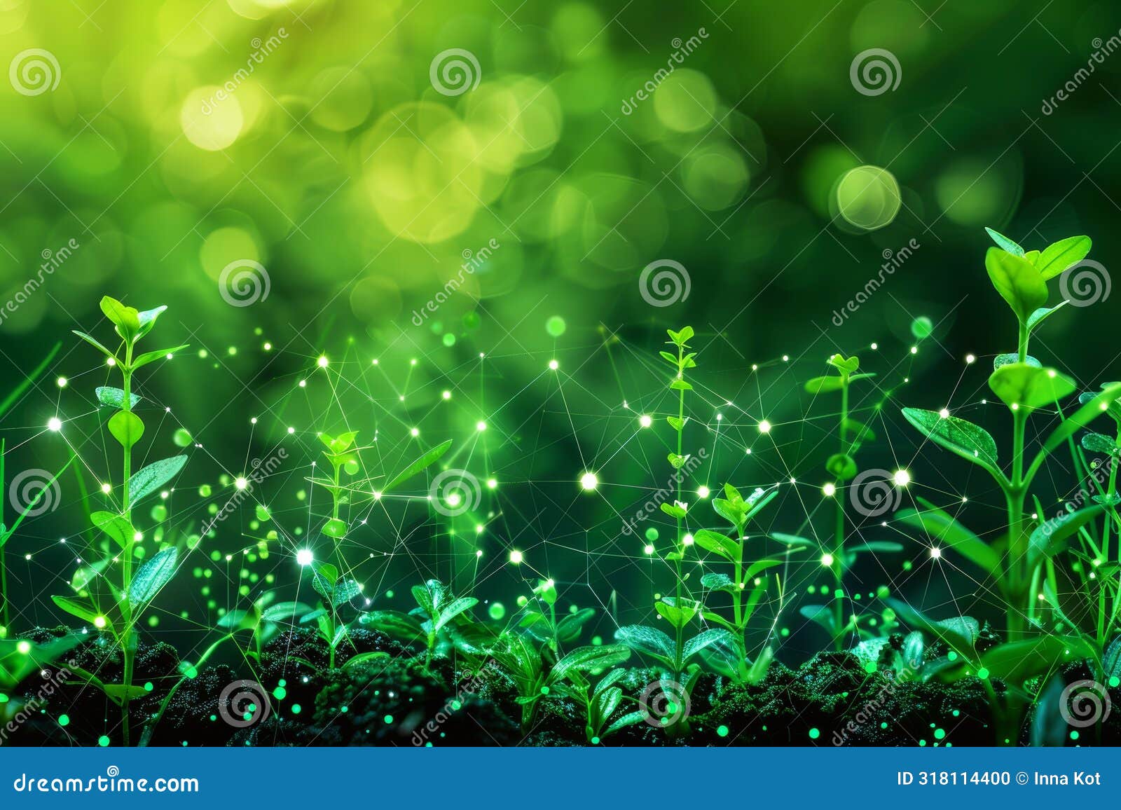 Environmental Sciences Vector Banner with Eco Molecular, Biotech ...