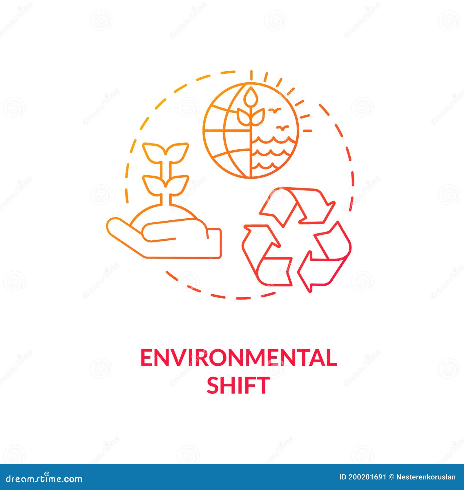 Environmental Shift Concept Icon Stock Vector - Illustration of drawing ...