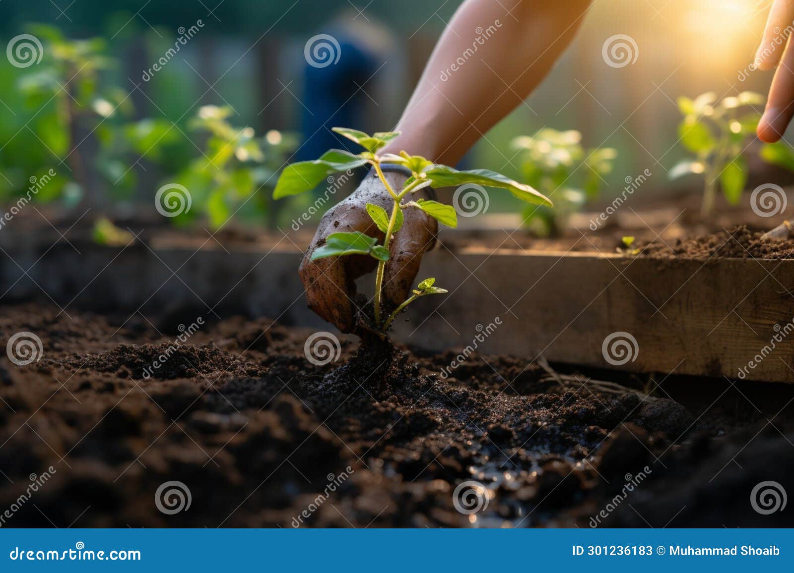 Environmental Stewardship a Tree Being Planted To Contribute To Climate ...