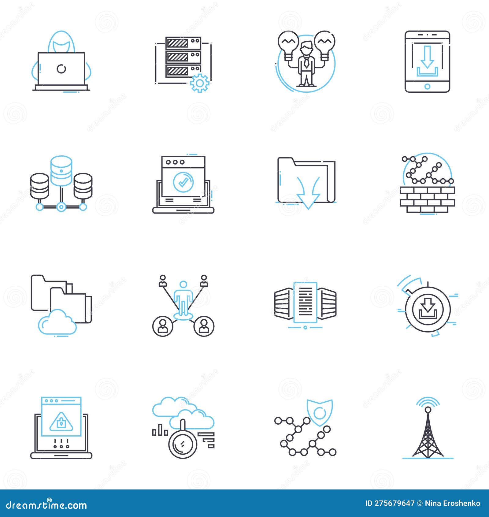 Environmental Studies Linear Icons Set. Sustainability, Biodiversity ...