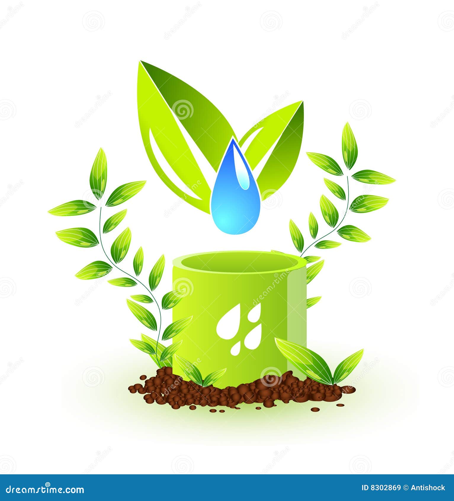 Environmental symbol stock vector. Illustration of conservation - 8302869