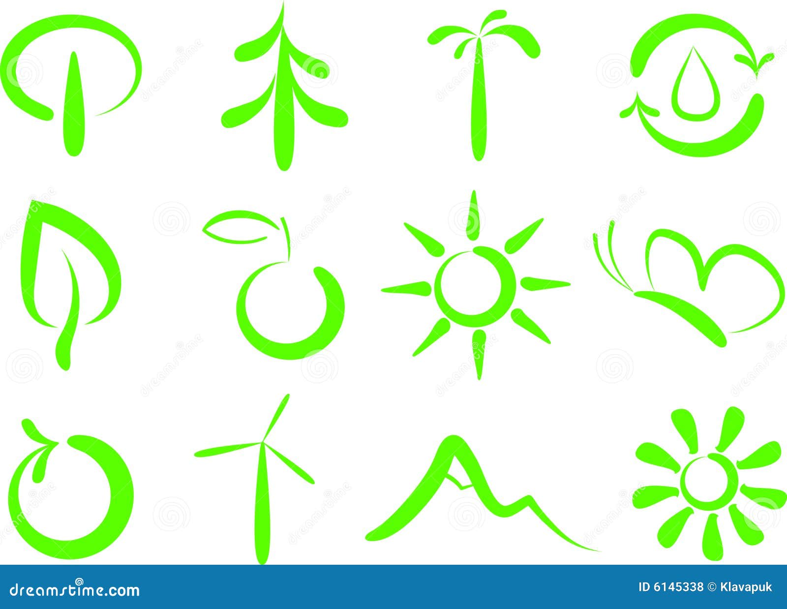 Environmental symbols stock vector. Illustration of design - 6145338
