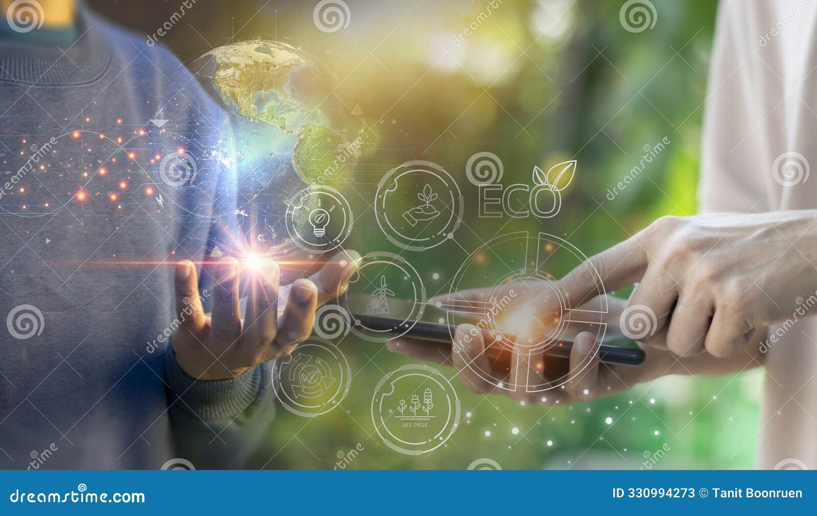 Environmental Technology Concept ECO Sustainable Development Goals ...