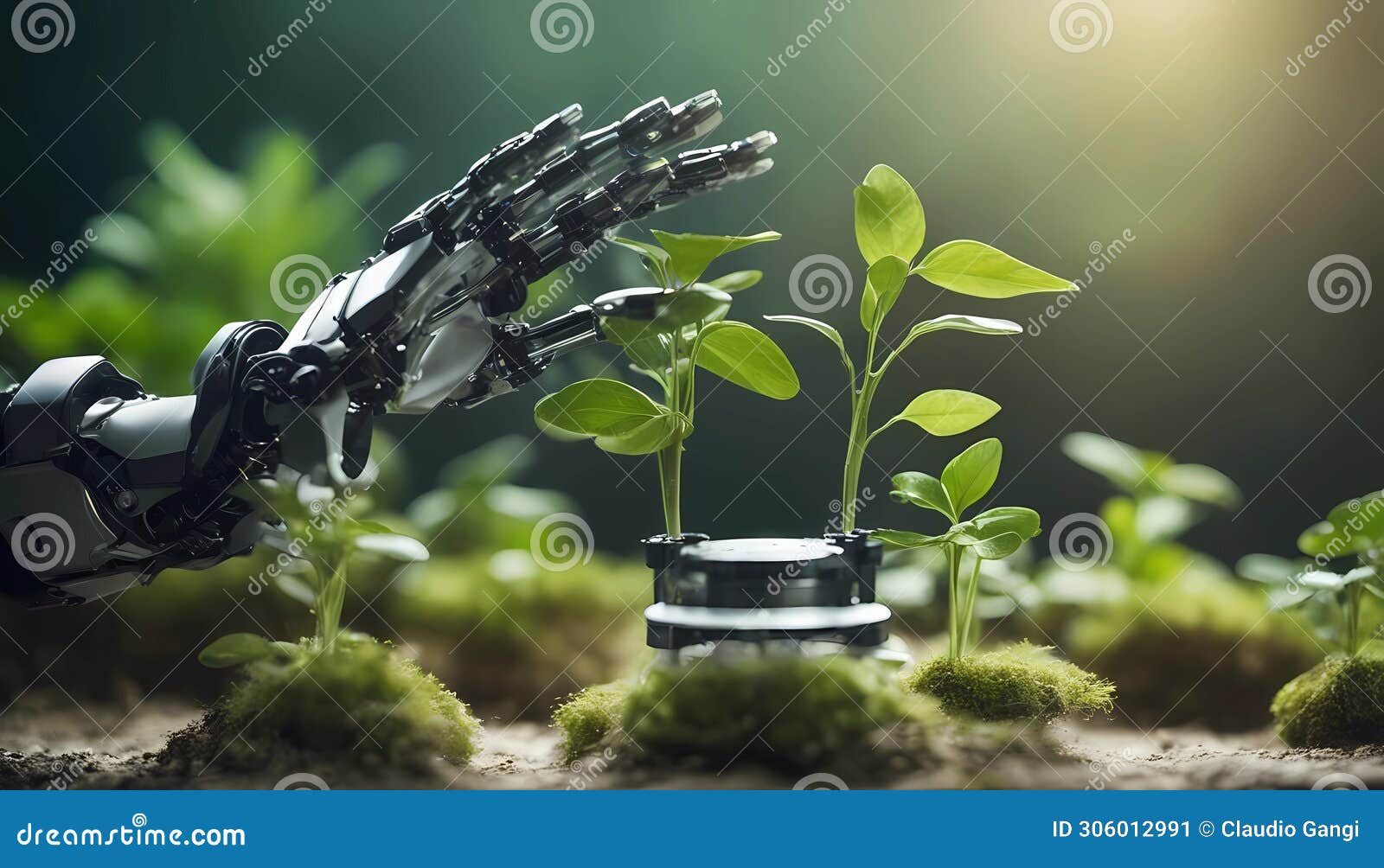 Environmental Technology Concept. Abstract Illustration. Sustainable ...